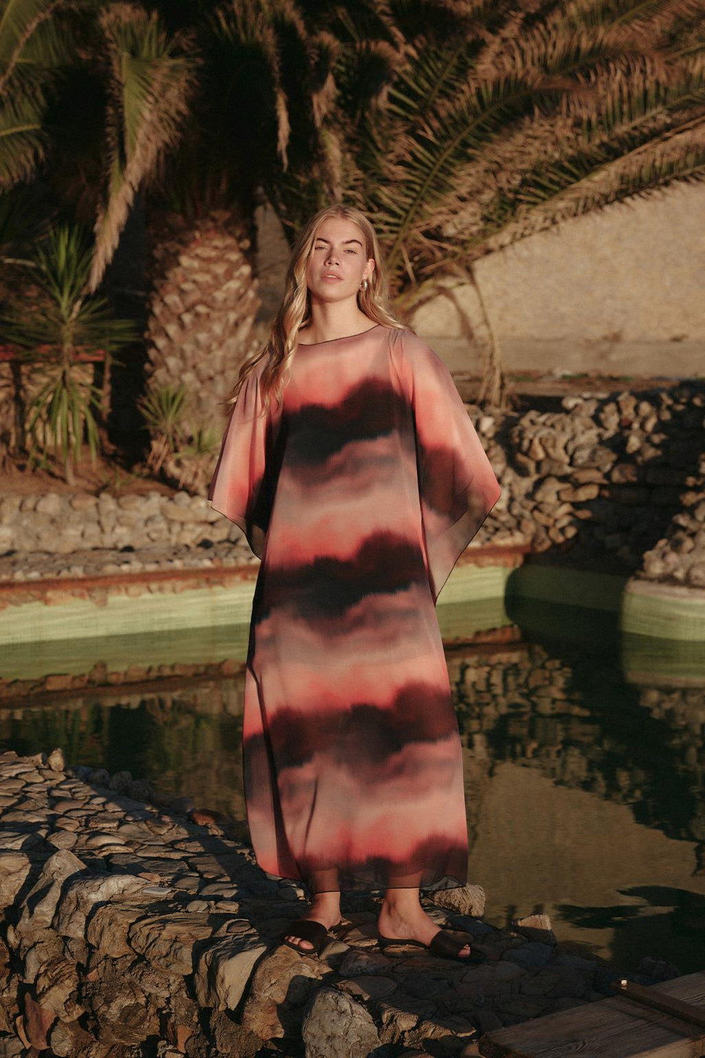 Long Modest Pareo Dress Gradient – Kadriye Baştürk Global